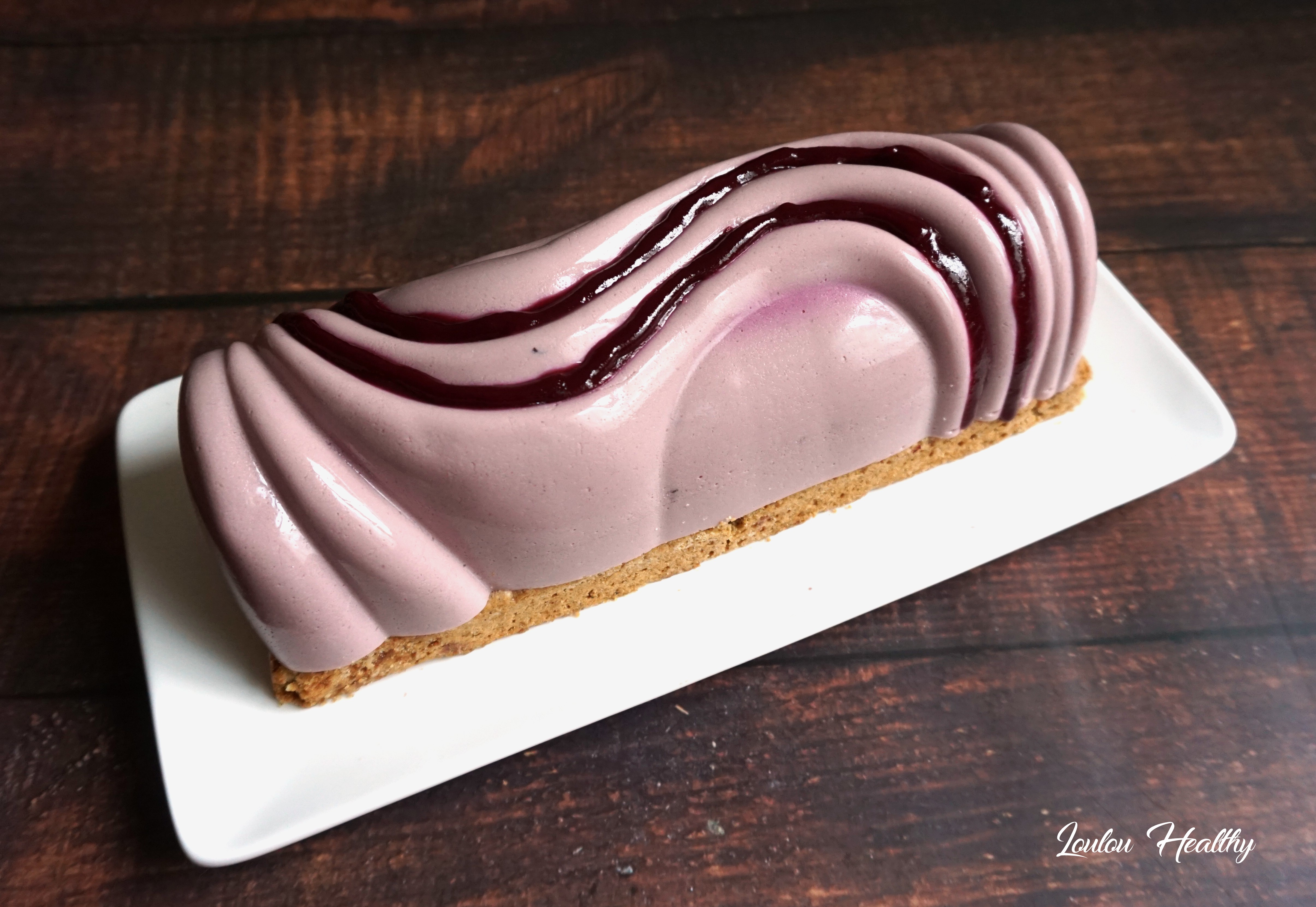 Bûche « Entremet » aux fruits rouges {Vegan – IG bas – Option Sans ...