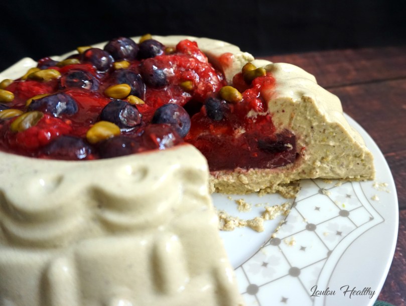 Entremet à la pistache & aux fruits rouges {Vegan – Sans gluten – IG ...